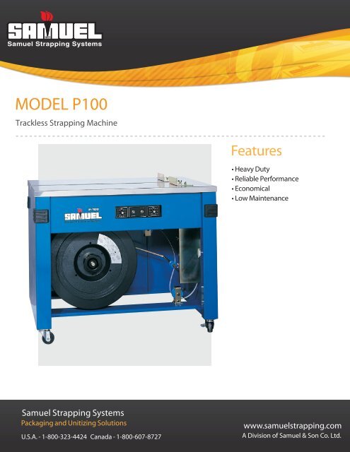 MODEL P100 - Samuel Strapping Systems