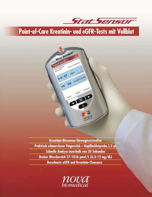 Point-of-Care Kreatinin- und eGFR-Tests mit Vollblut - MeMed