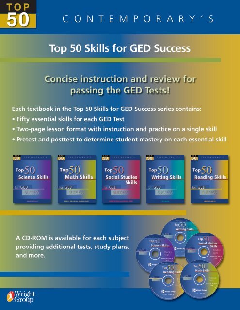 Top 50 ... Skills for GED Success Brochure - MHEonline.com