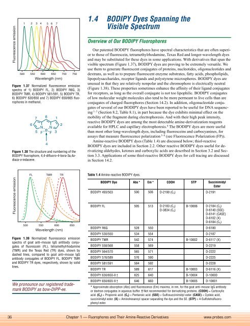 Section 1.4 - BODIPY Dyes Spanning the Visible Spectrum