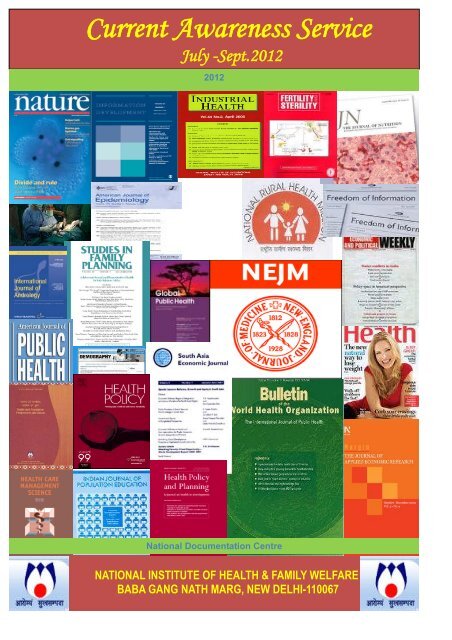 Current Awareness Service - National Institute of health and family ...