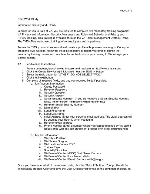Va Talent Management System