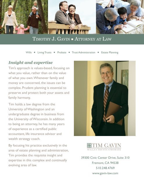 TIM GAVIN - Gavin Law