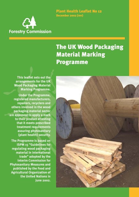 The UK Wood Packaging Material Marking Programme