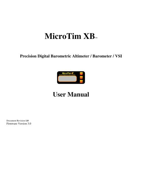 MicroTim XB™