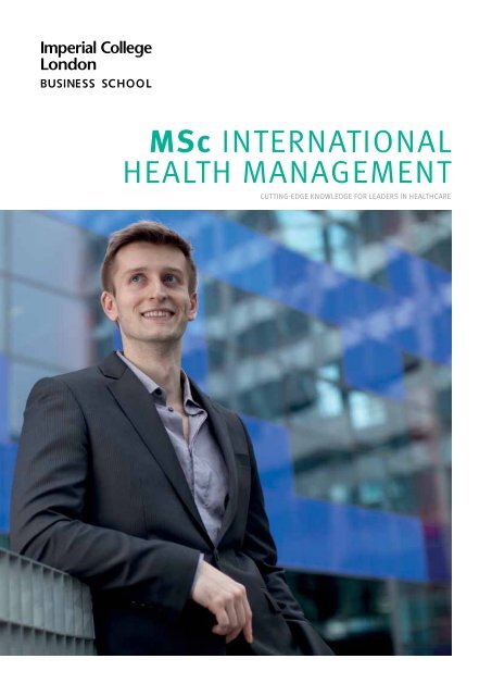 MSc INTERNATIONAL HEALTH MANAGEMENT - Workspace ...