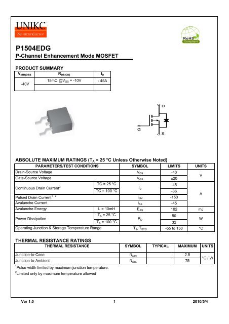 P1504EDG datasheet