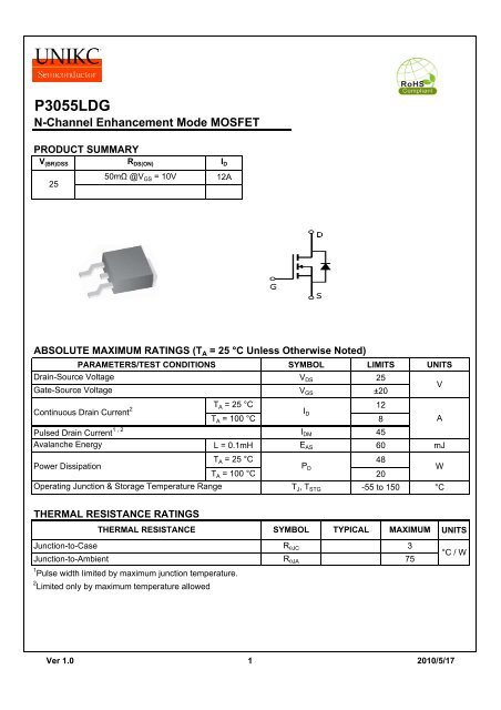 P3055LDG datasheet