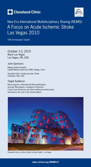 Download Brochure (PDF) - Cleveland Clinic Center for Continuing ...