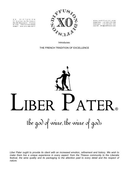 LIBER PATER - Information Kit