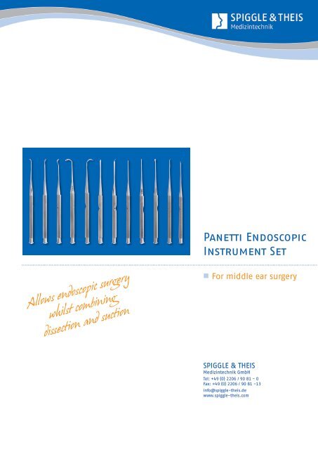 Panetti Endoscopic Instrument Set - Mediastorm