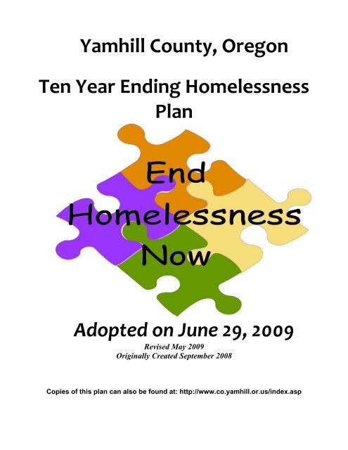 Ten Year Plan - Housing Authority of Yamhill County