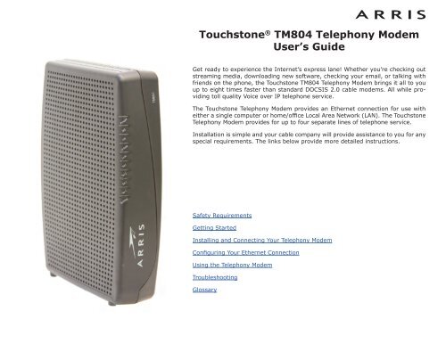 TM804 UG - Arris