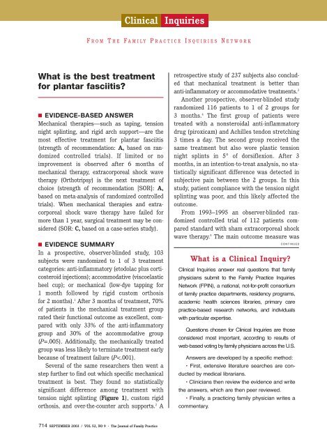 Clinical Inquiries - The Journal of Family Practice