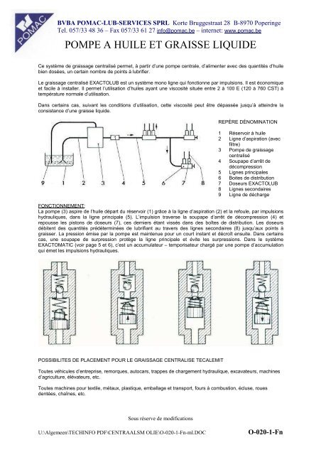 CENTRALE DE GRAISSAGE AIR/HUILE