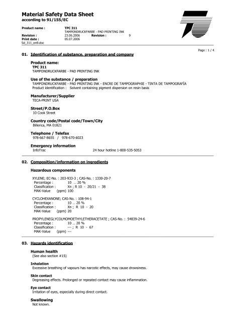 TPC 311 - Teca-Print