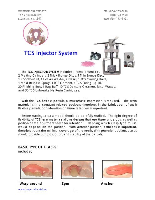 TCS Injector System - Imperialdental.net