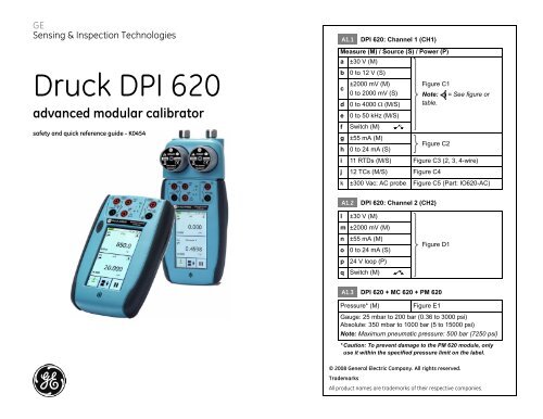Druck DPI 620 - GE Measurement & Control
