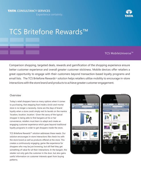 Download Brochure - Tata Consultancy Services