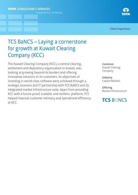 TCS BaNCS - Tata Consultancy Services