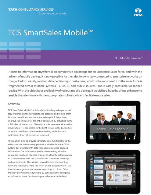 Download Brochure (PDF, 942 KB) - Tata Consultancy Services