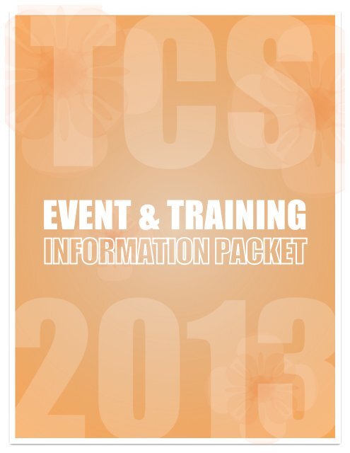 Event & Training Info Packet - TCS Dental
