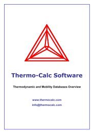 Examples - Thermo-Calc Software