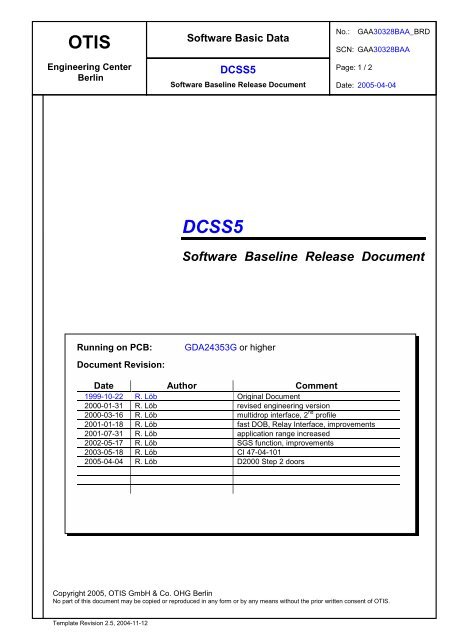 OTIS DCSS5 - ImageShack