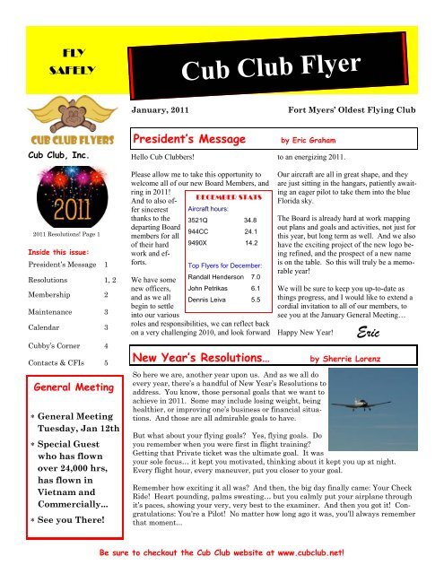 Cub Club Flyer - Fort Myers Flying Club, Fort Myers, FL