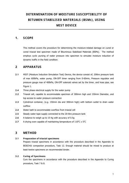 Method 7. MIST Conditioning and Test Procedure - Asphalt Academy
