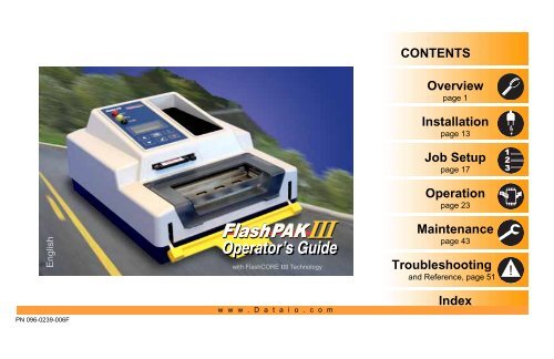 FlashPAK III Operator's Guide - Data I/O Corporation