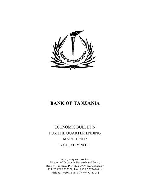 Bank Of Tanzania Logo Financial Insights From The Bank Of Tanzania In