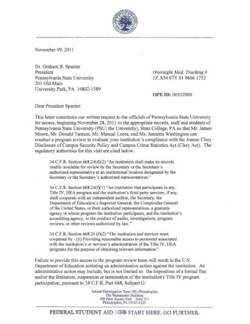 letter - Pennsylvania State University