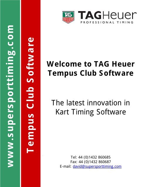 Download User Manual - Sports Timing Systems