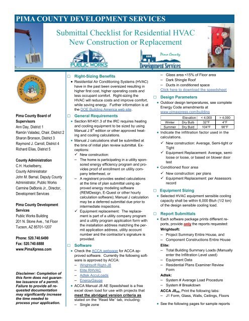 Submittal Checklist for Residential HVAC_manual J.pub