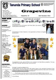 31st August 2012 - Tanunda Primary School