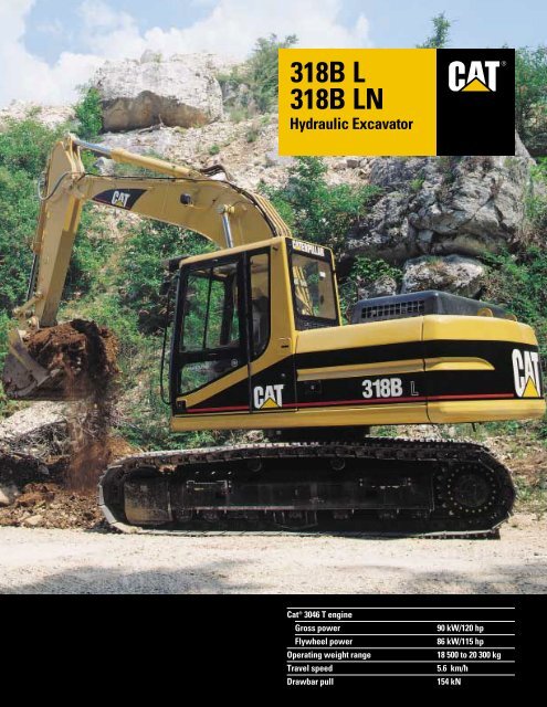 318B L 318B LN Hydraulic Excavator