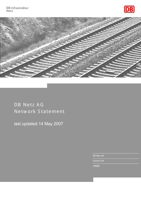 DB Netz AG Network Statement - Deutsche Bahn AG