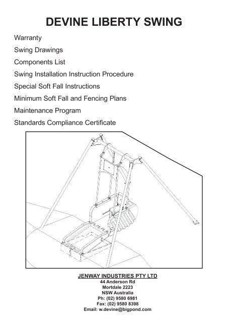 Installation Manual (Australia and New Zealand) - Liberty Swing