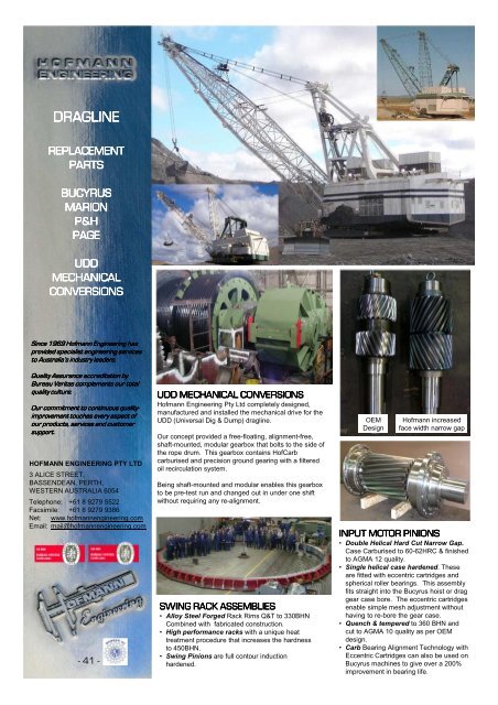 Download Brochure - Hofmann Engineering Pty. Ltd.