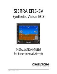 Chelton EFIS-SV Installation Guide