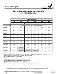 svg super versatile gas burner parts list