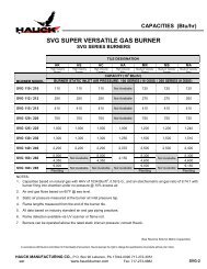 SVG SUPER VERSATILE GAS BURNER - Hauck Manufacturing