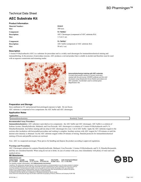 BD Pharmingen™ AEC Substrate Kit - BD Biosciences