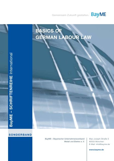 BASICS OF GERMAN LABOUR LAW