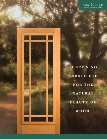 Combination Storm & Screen Door Table of Contents - Brosco