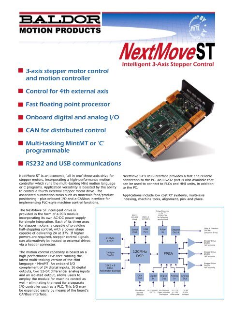 Intelligent 3-Axis Stepper Control 3-axis stepper