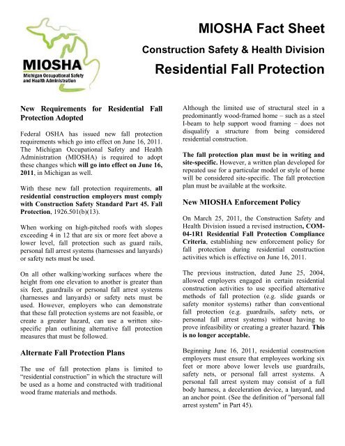 Residential Fall Protection