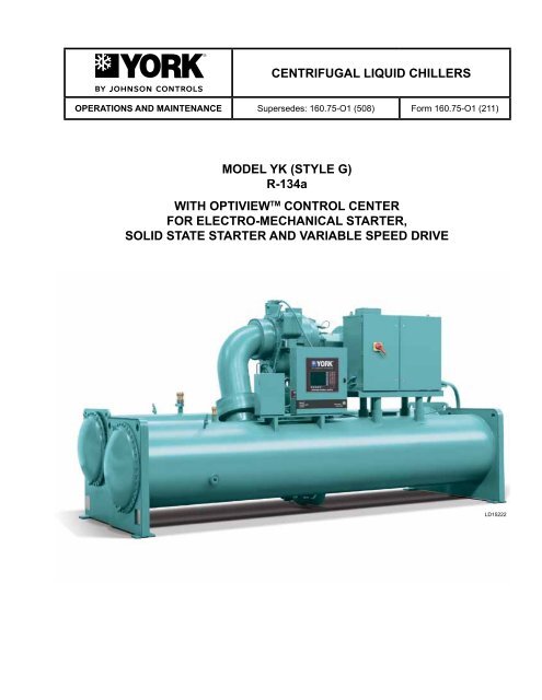 Model yk (style g) - Johnson Controls
