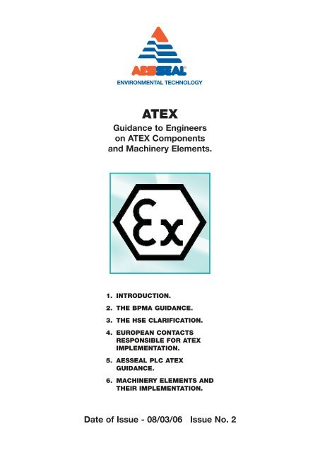 Guidance to Engineers on ATEX Components and Machinery ...